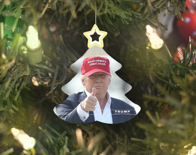 Donald Trump MAGA Tree Ornament - Etsy