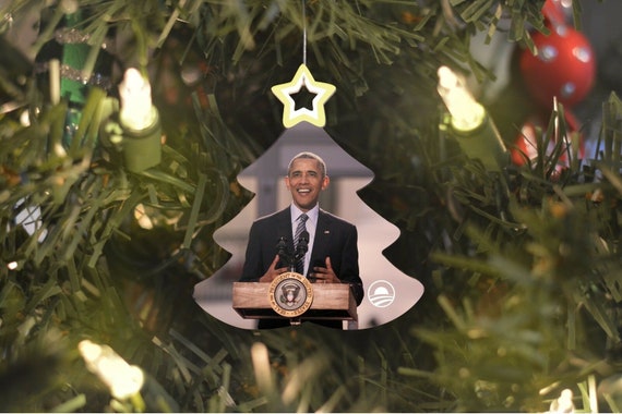 Barack Obama Christmas Tree Ornament - Etsy