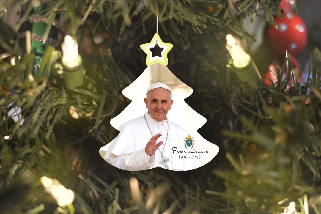 Pope Francis Papa Francesco Signature Tree Ornament - Etsy