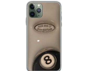 Red Eight Ball Hand Painted Tough Phone Case iPhone 15/14/13/12/11 Pro ...