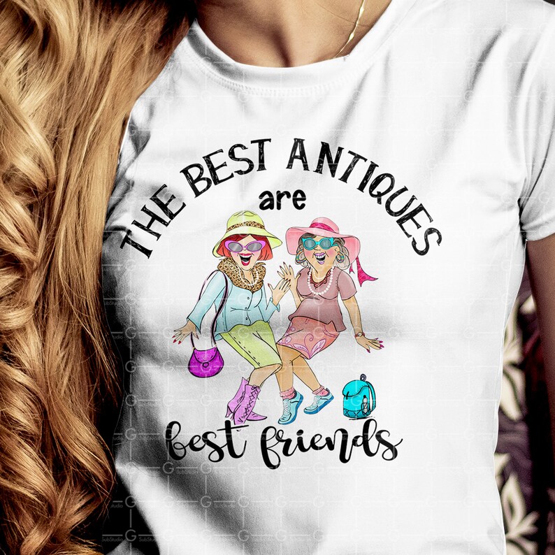 Best Friends PNG Sublimation Design, the Best Antiques Are Best Friends ...