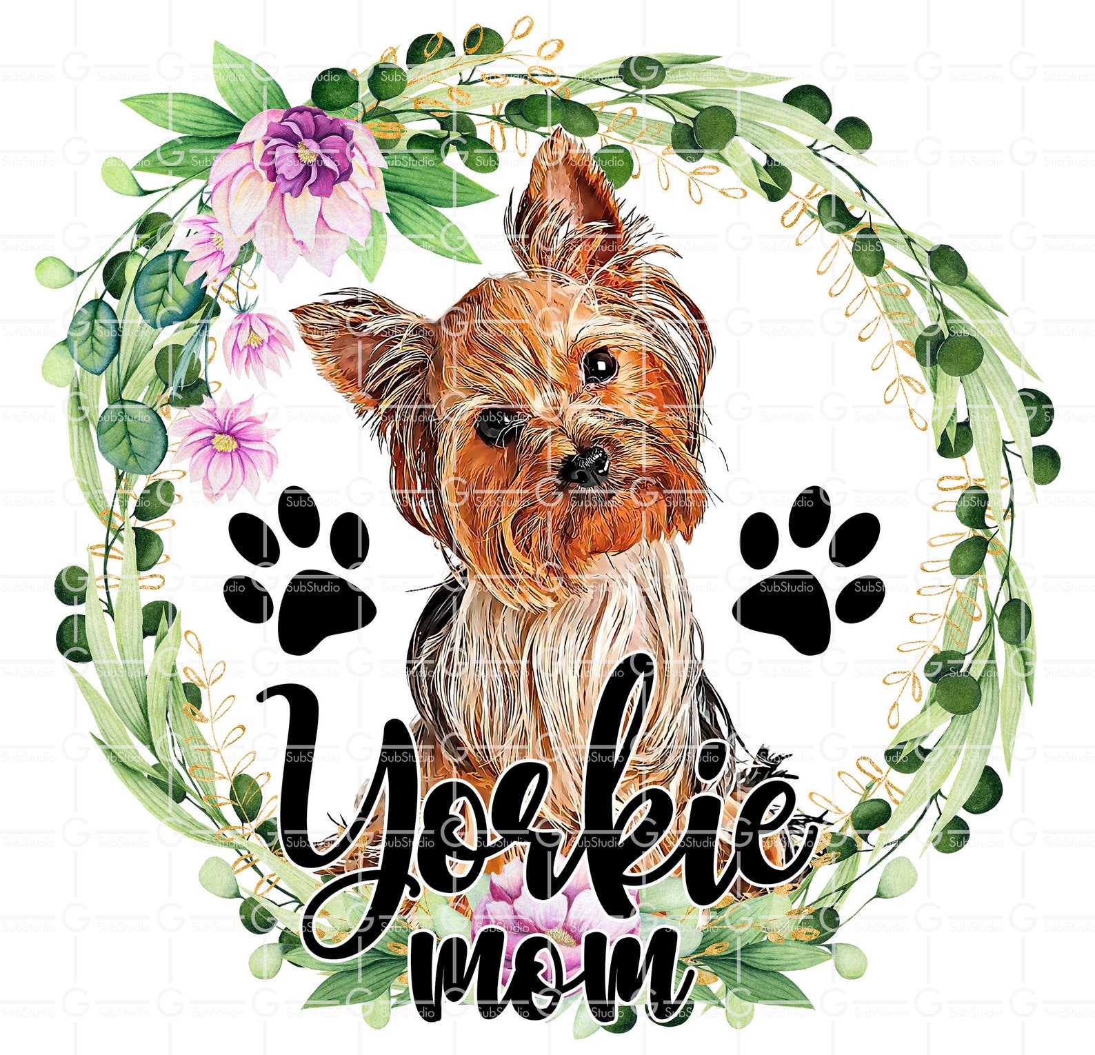 Yorkie Png, Yorkie Mom Png Sublimation Design Digital Download, Love ...