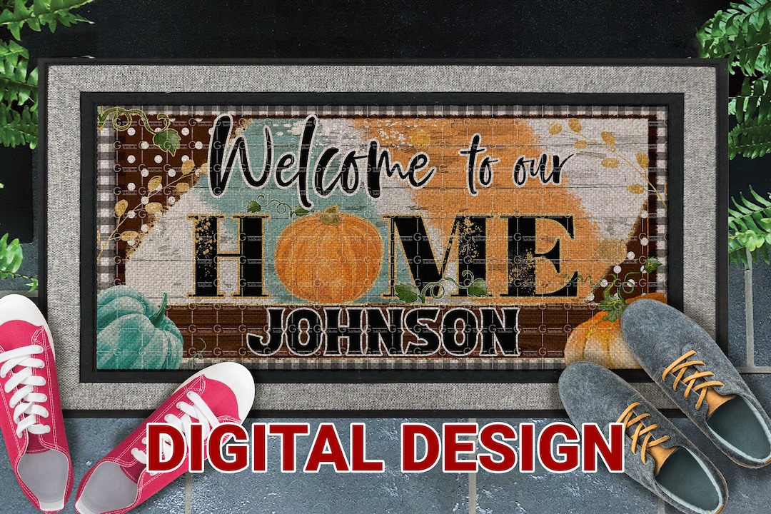 Fall Png Doormat Sublimation Design PNG, Welcome Pumpkin Sublimation ...
