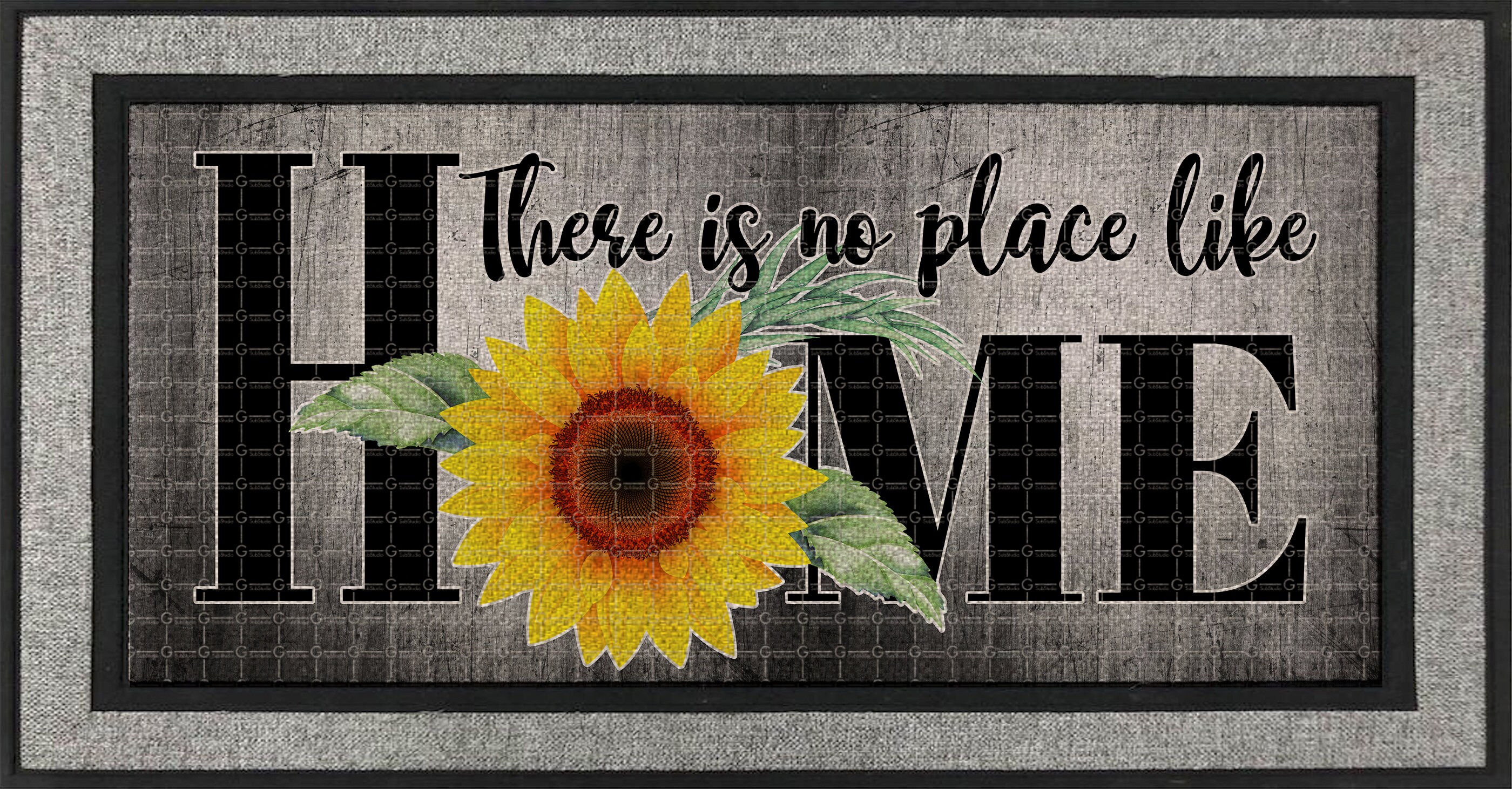 Welcome Doormat Sublimation Design PNG, Welcome to Our Home Sunflower ...