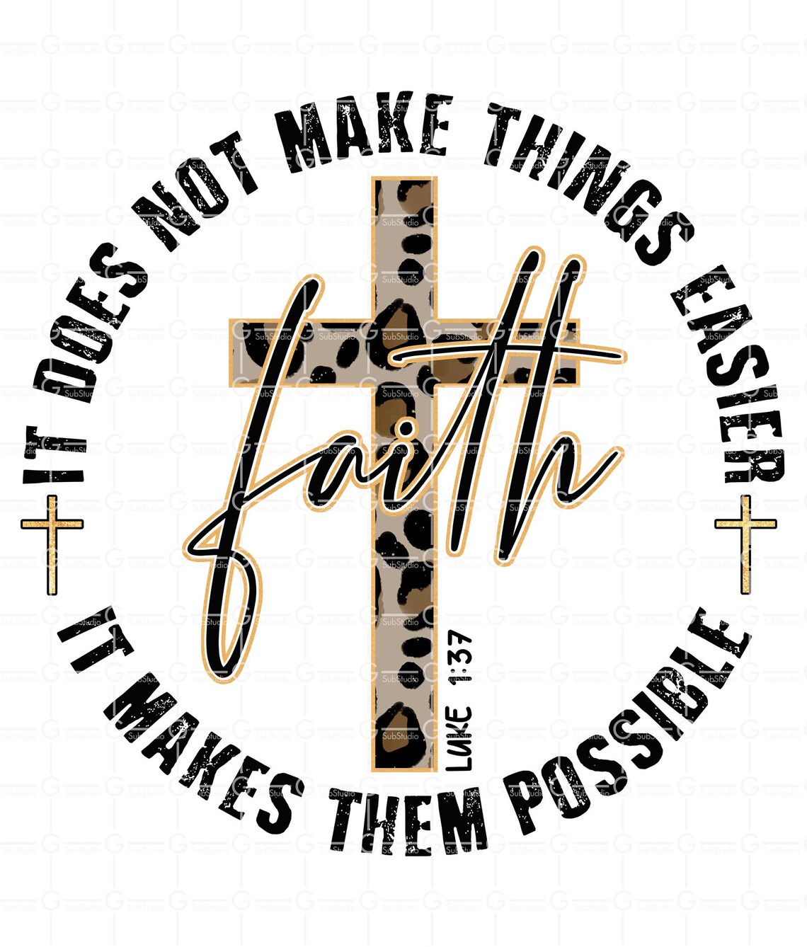 Christian Sublimation Design Download Leopard PNG It Does Not Make ...