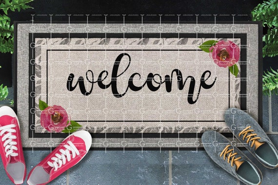 Doormat Sublimation Designs Downloads Welcome to Our Home - Etsy