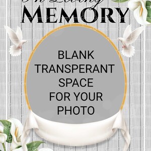 In Loving Memory Memorial Garden Flag Sublimation Digital File ...