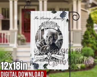 Memorial Garden Flag, in Loving Memory, Cemetery Decoration, Grief ...