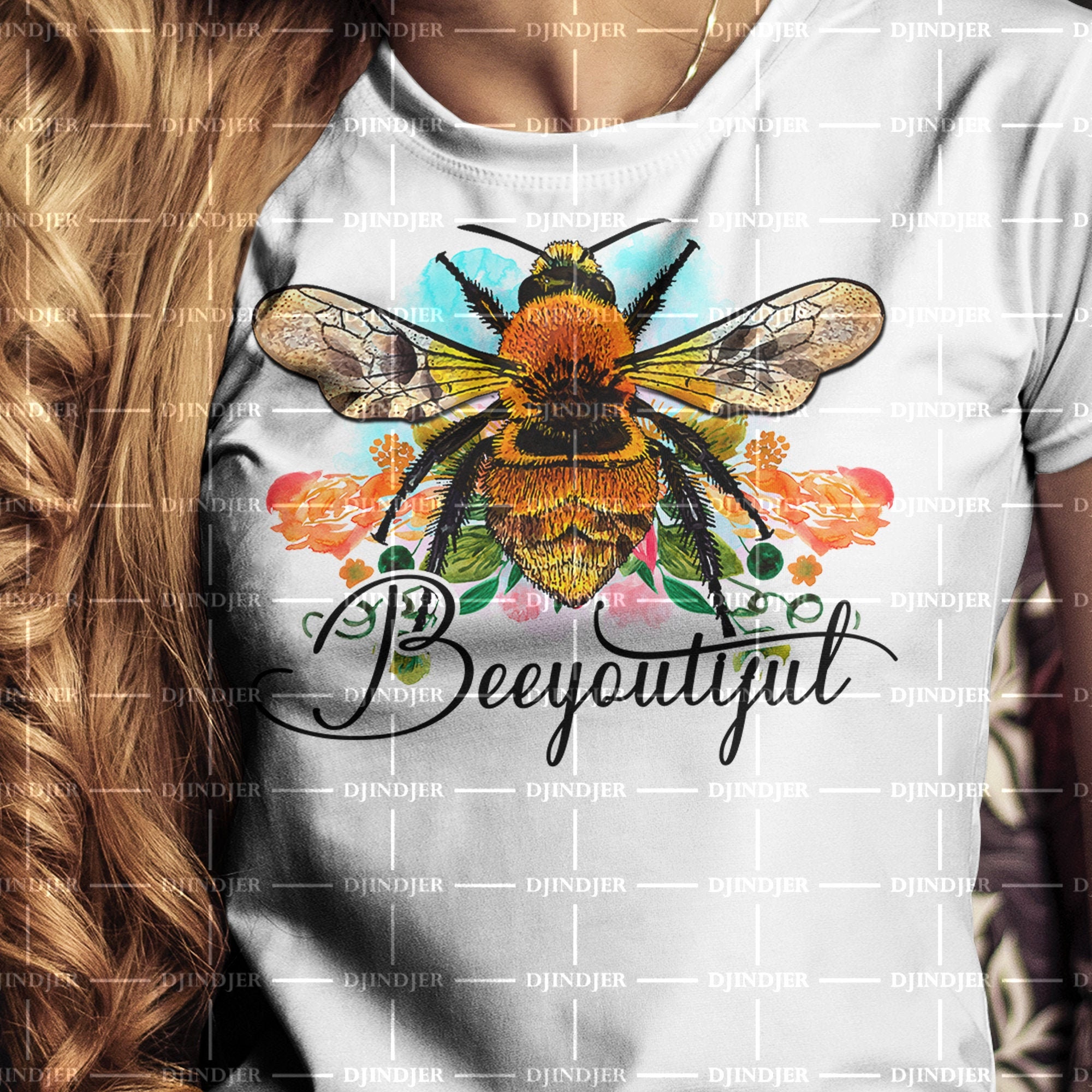 Bee You Tiful Sublimation PNG Design, Be You Tiful Png, Bee Sublimation ...