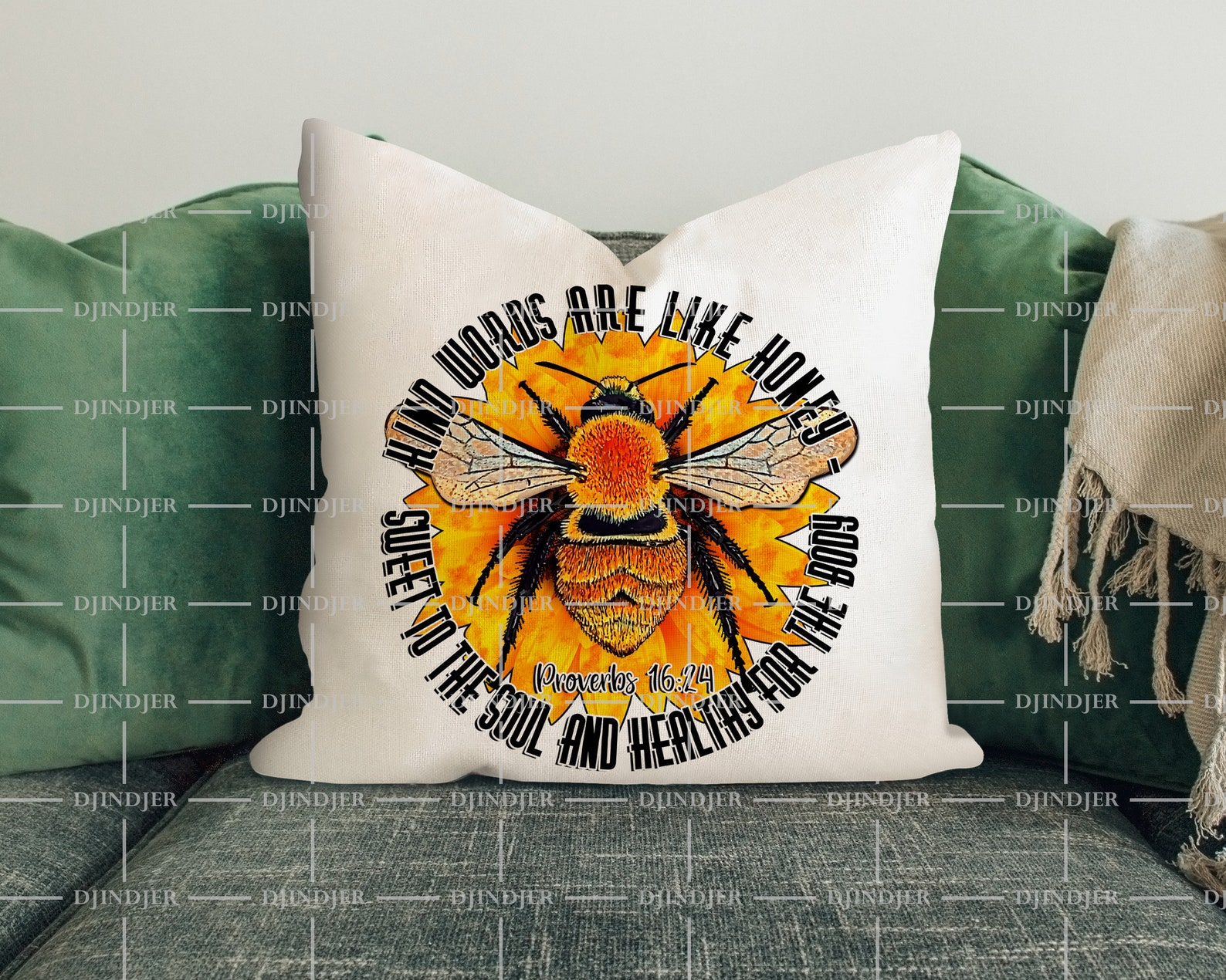 Kind Words Are Like Honey Sublimation Design Christian | Etsy