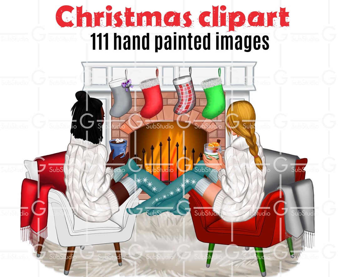 Christmas Friends Clipart, Christmas Custom Clipart, Christmas Cliparts ...
