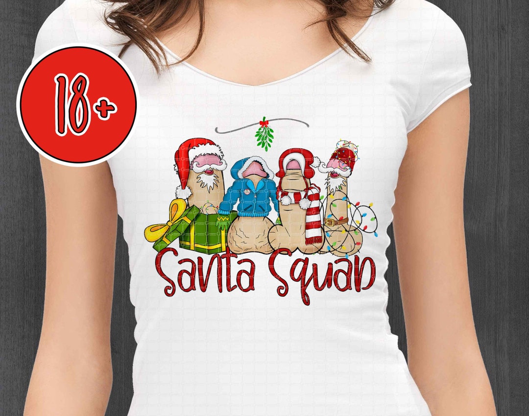 Santa Squad Penis PNG Christmas Sublimation Design Download, Penis PNG ...