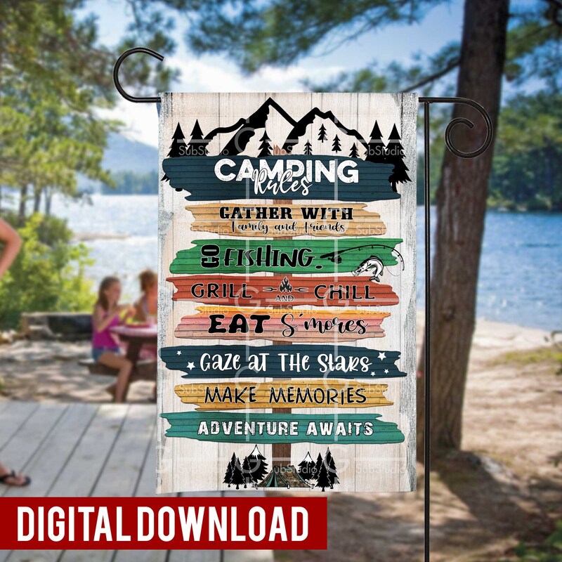 Camping Flag - Etsy