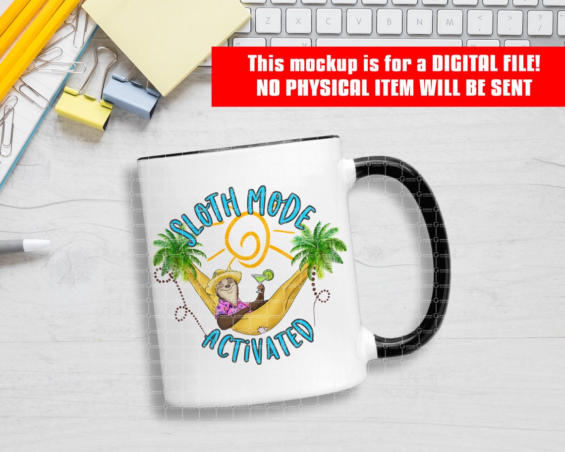 Sloth sublimation design download Sloth Mode Activated PNG | Etsy
