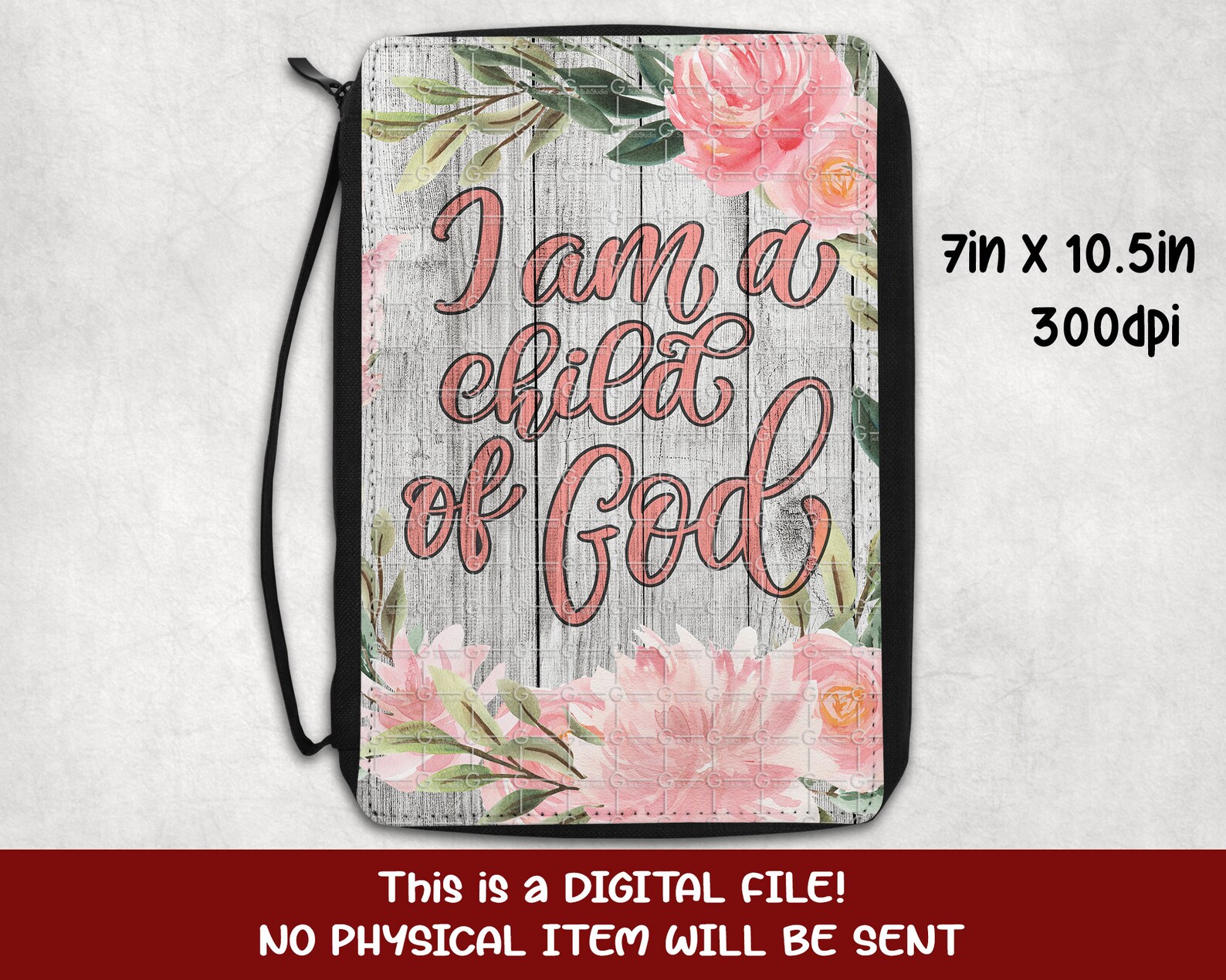 Bible Cover Sublimation Design PNG Bible Cover Design I Am a - Etsy