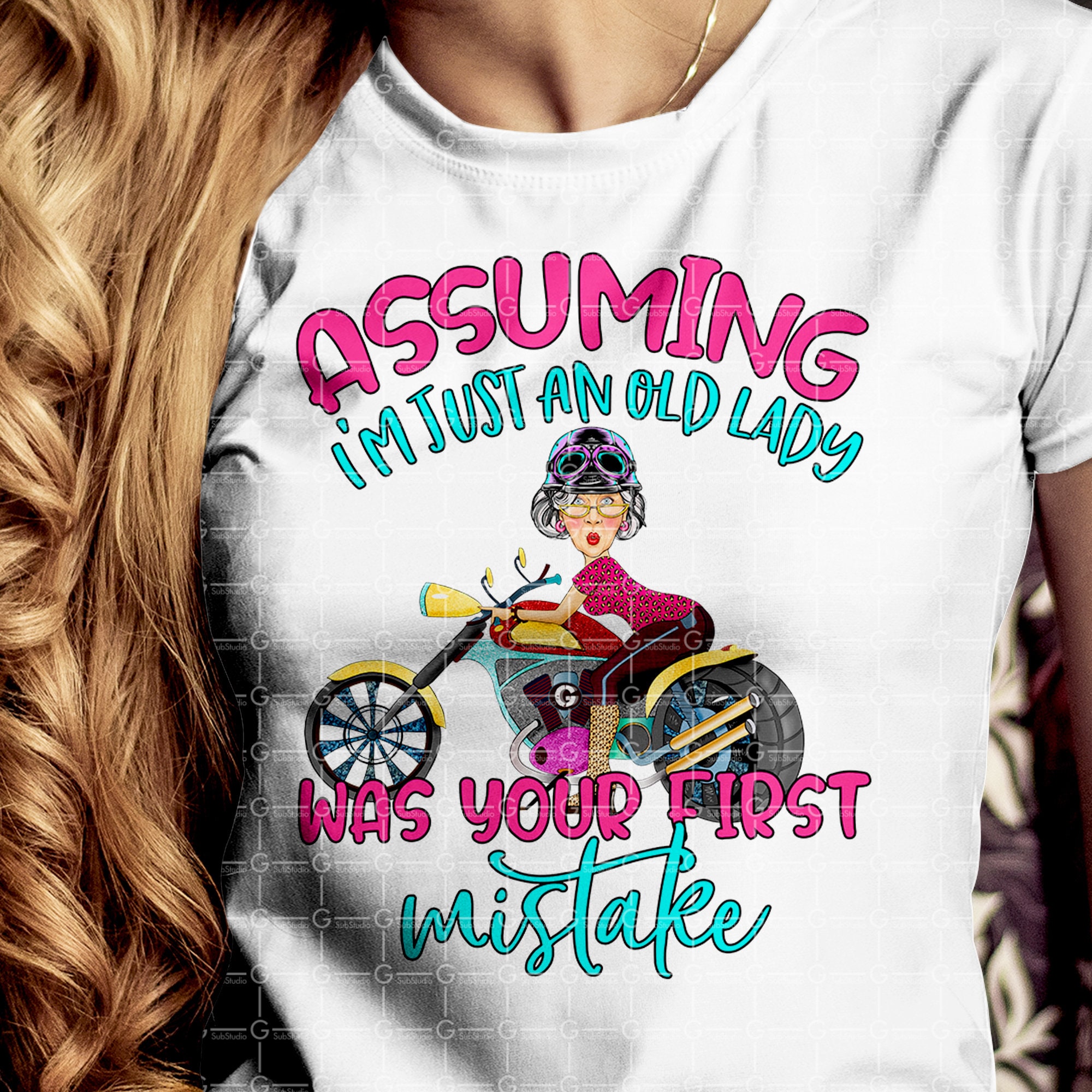 Assuming I'm Just an Old Lady Was Your First Mistake PNG - Etsy