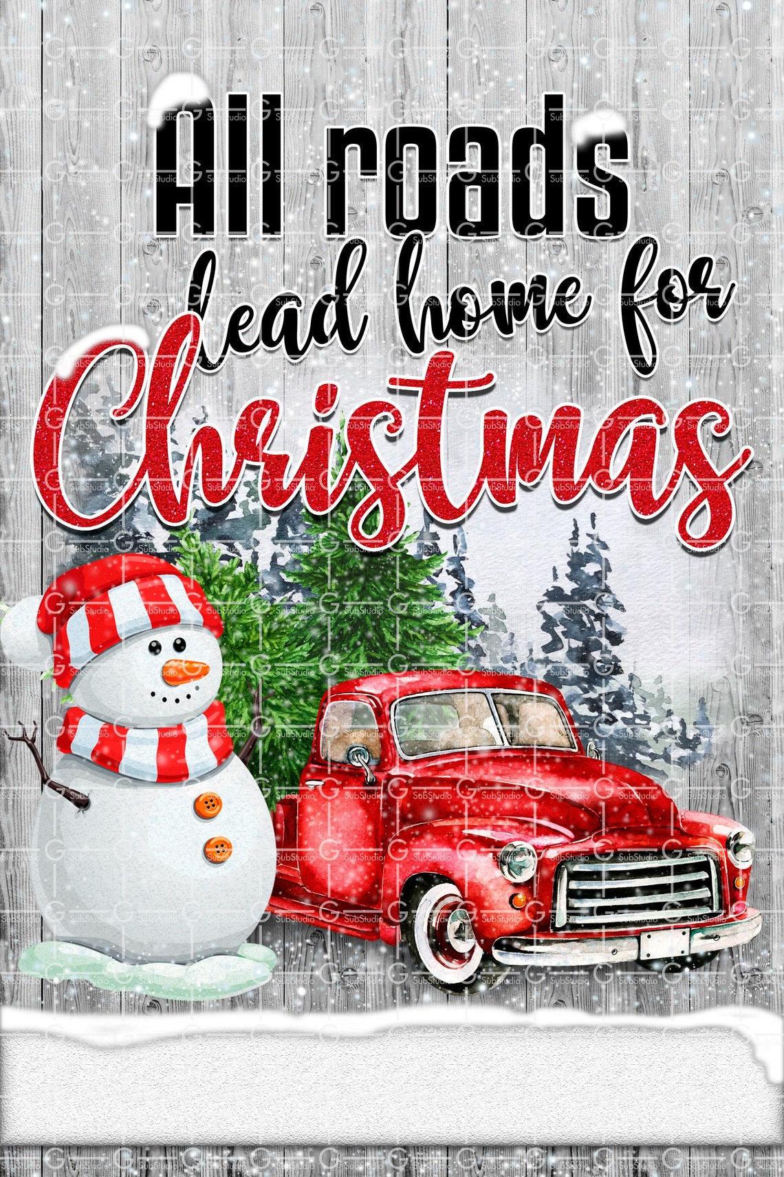 All Roads Lead Home for Christmas Garden Flag Christmas - Etsy