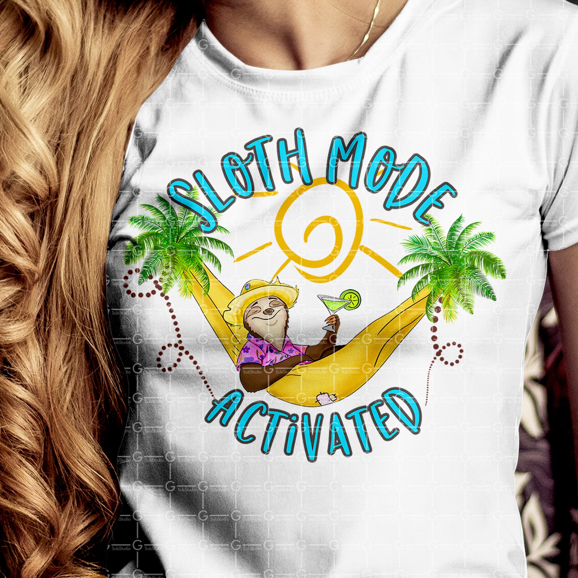 Sloth Sublimation Design Download Sloth Mode Activated PNG - Etsy