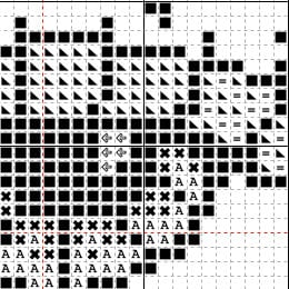 Barb Wire Eyeball American Traditional Tattoo Cross Stitch | Etsy