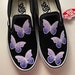 Pink Cow Print Vans Hand-painted Slip-on Vans Pink Cow Print Strawberry ...