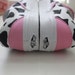 Pink Cow Print Vans Hand-painted Slip-on Vans Pink Cow Print Strawberry ...