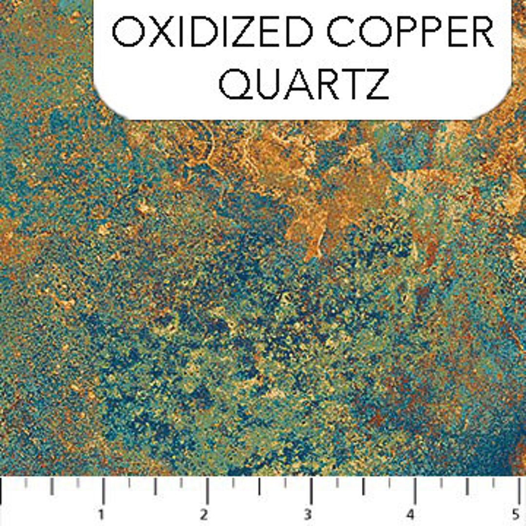 Oxidized Teal/copper Quartz Blender Gradations by the Yard - Etsy
