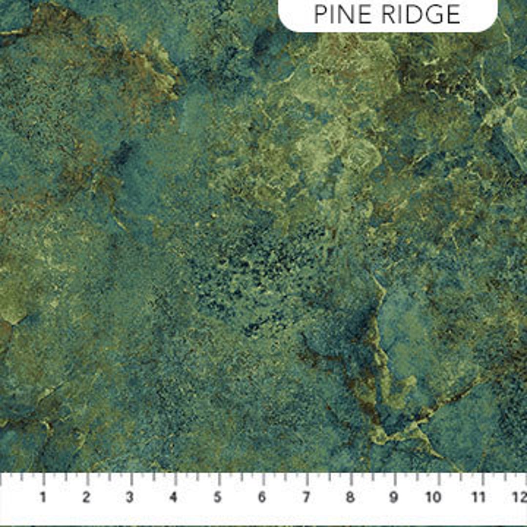 Stonehenge Pine Ridge Green Color Mottled Blender by the Yard, Half ...