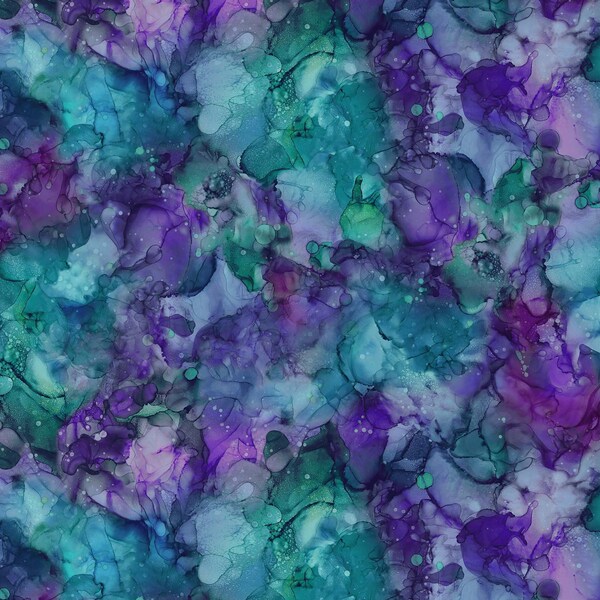 Purple Teal Fabric - Etsy
