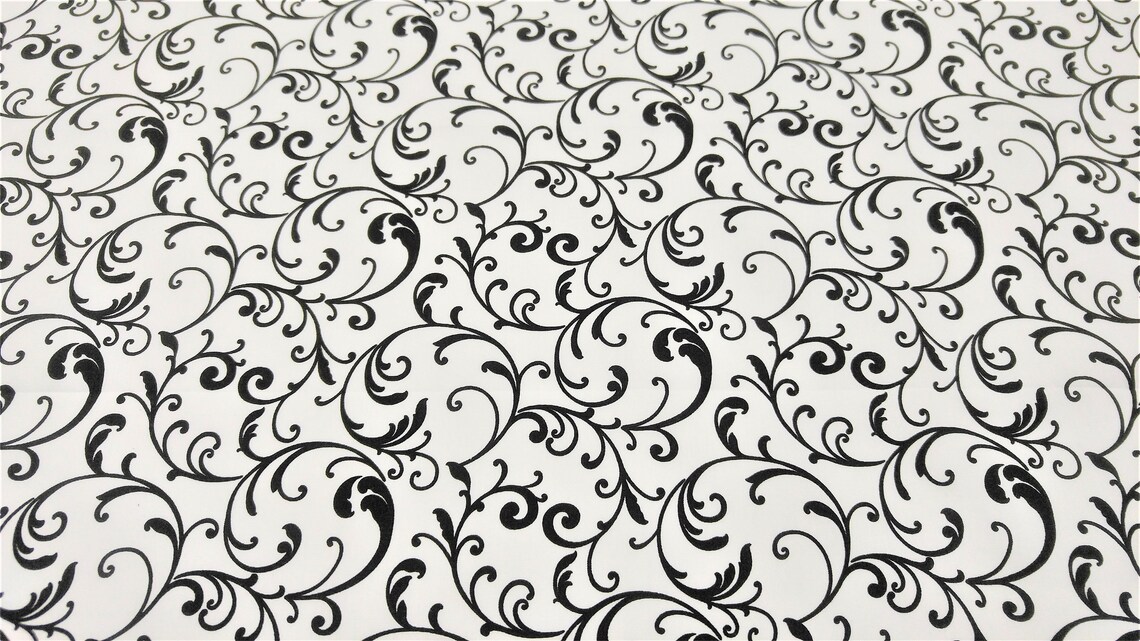 Black And White Fat Quarters 6 Designs 100 Premium Cotton Etsy