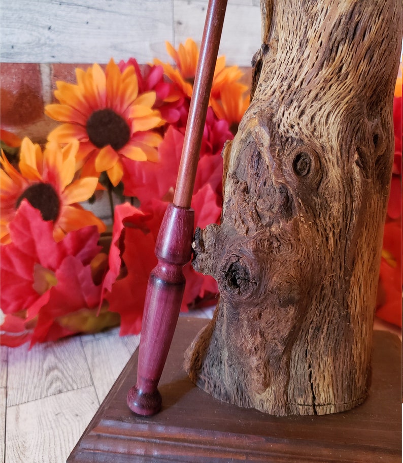 Lovely Purple Heart and Red Heart Wood Ritual Magic Wand. - Etsy