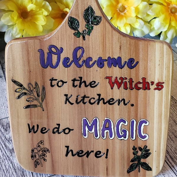 Kitchen Witch Sign - Etsy