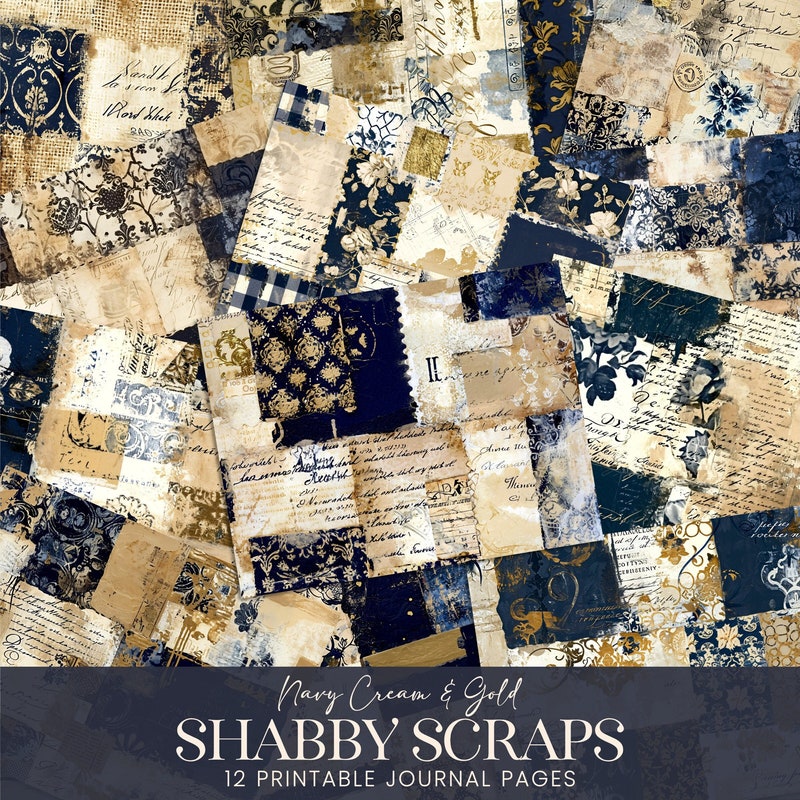 Shabby Chic Navy - Etsy