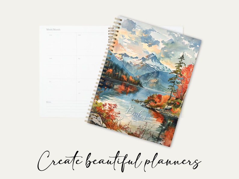 Washington Backgrounds, Watercolor PNW Printable Travel Journal Pages ...