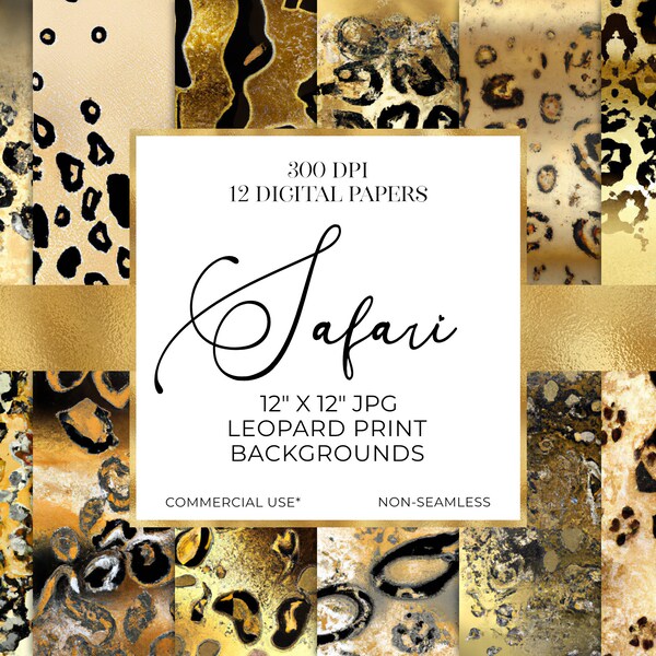 Yellow and Black Leopard Background - Etsy