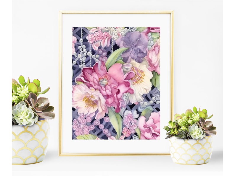 Flapper Girl Floral Seamless Patterns, Roaring 1920s Lace Pearls ...