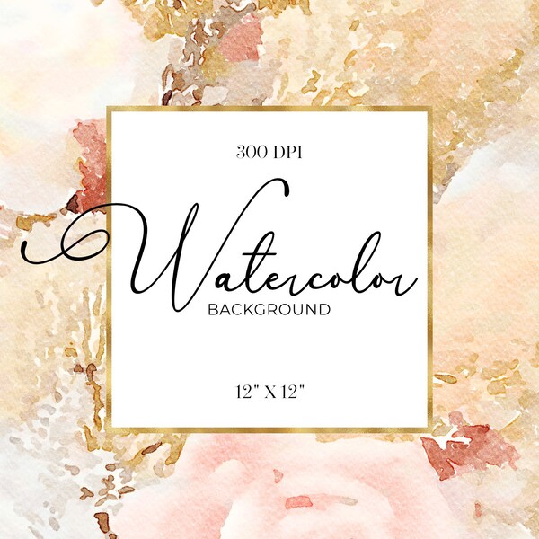 Blush Watercolor Flowers - Etsy