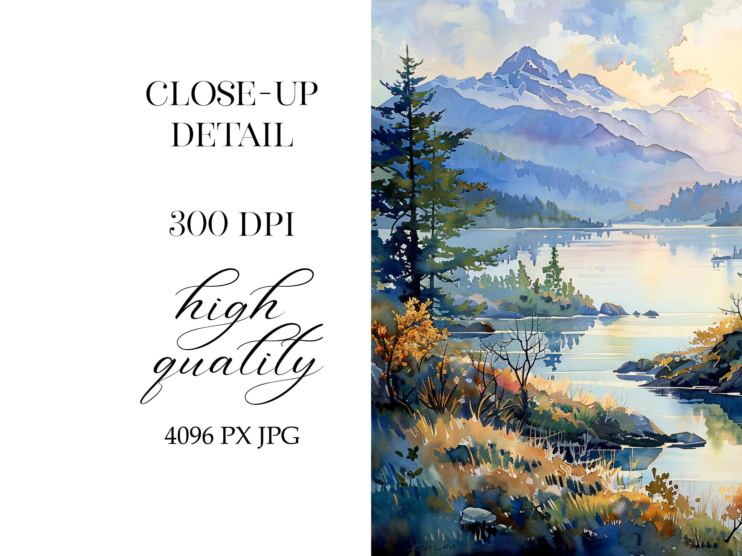 Washington Backgrounds, Watercolor PNW Printable Travel Journal Pages ...