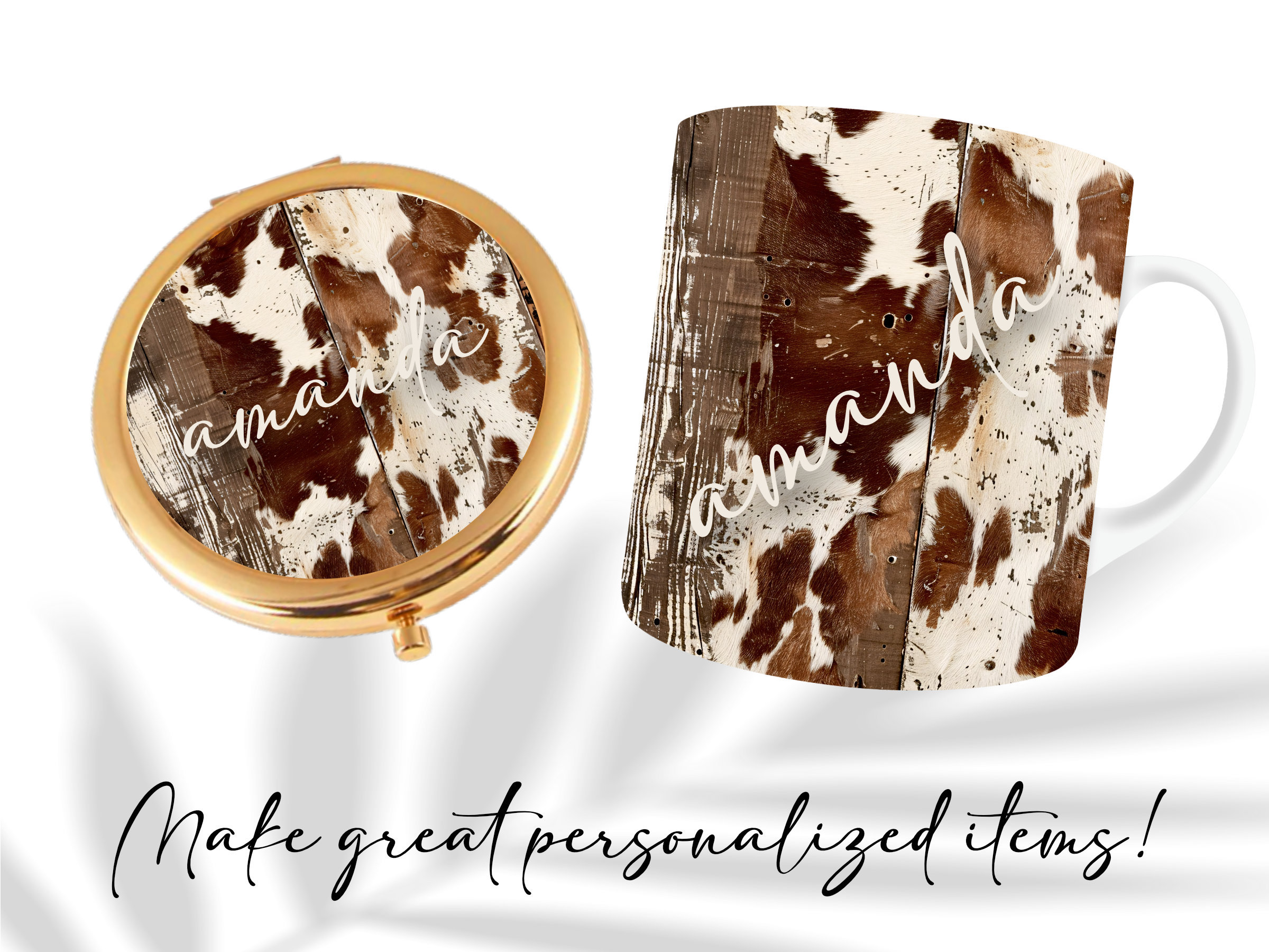 Cowhide Print Barn Wood Backgrounds, Rustic Distressed Wooden Sign ...