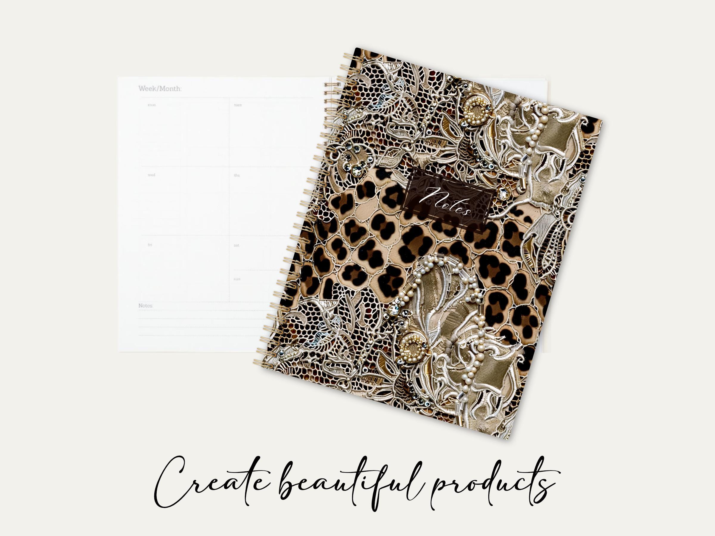 Leopard Print Lace Seamless Patterns, Couture Fabric Scrapbook Papers ...