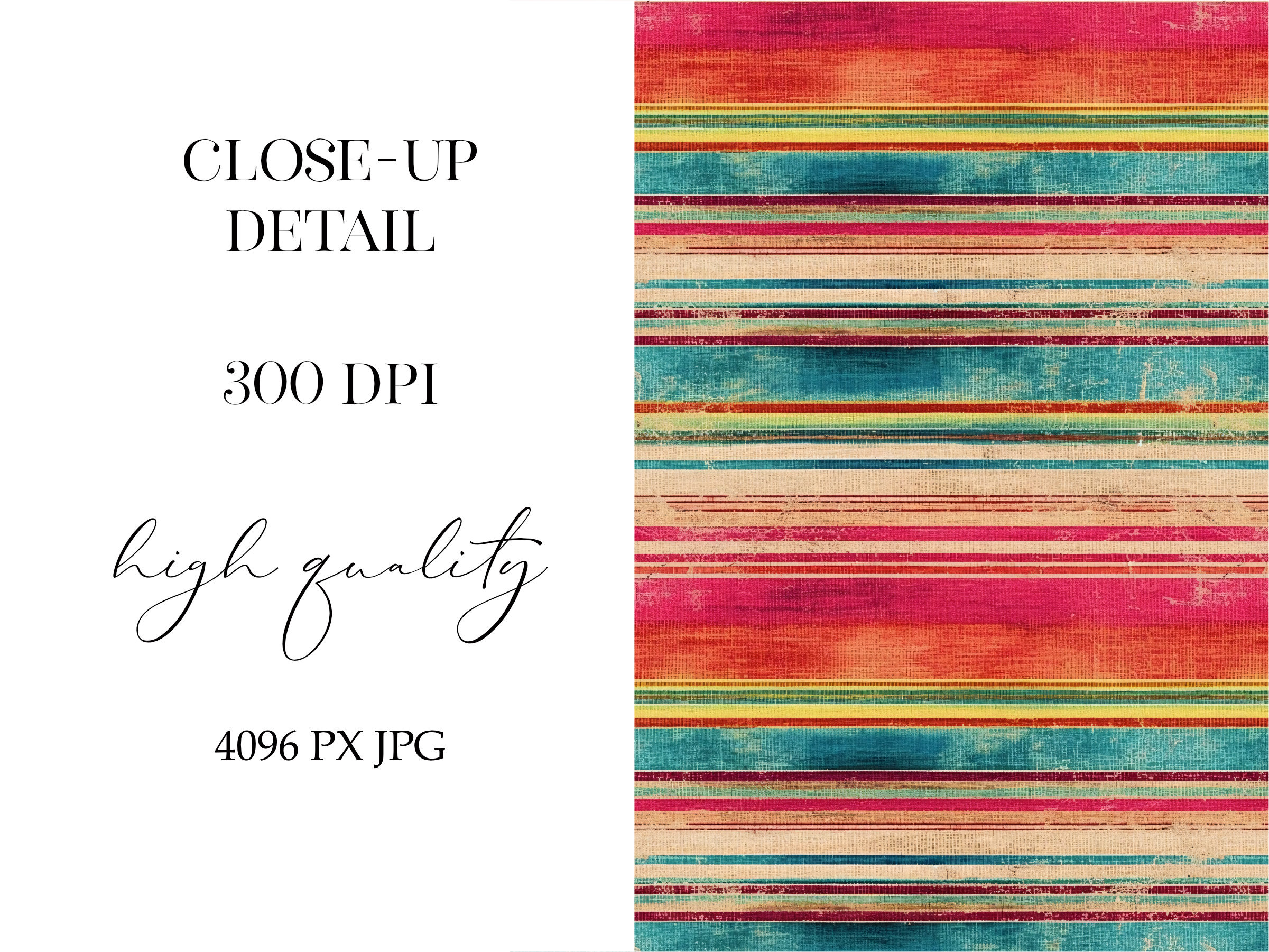 Mexican Serape Seamless Patterns, Distressed Striped Ethnic Blanket ...