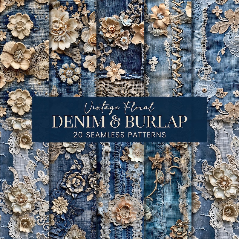 Denim and Burlap - Etsy