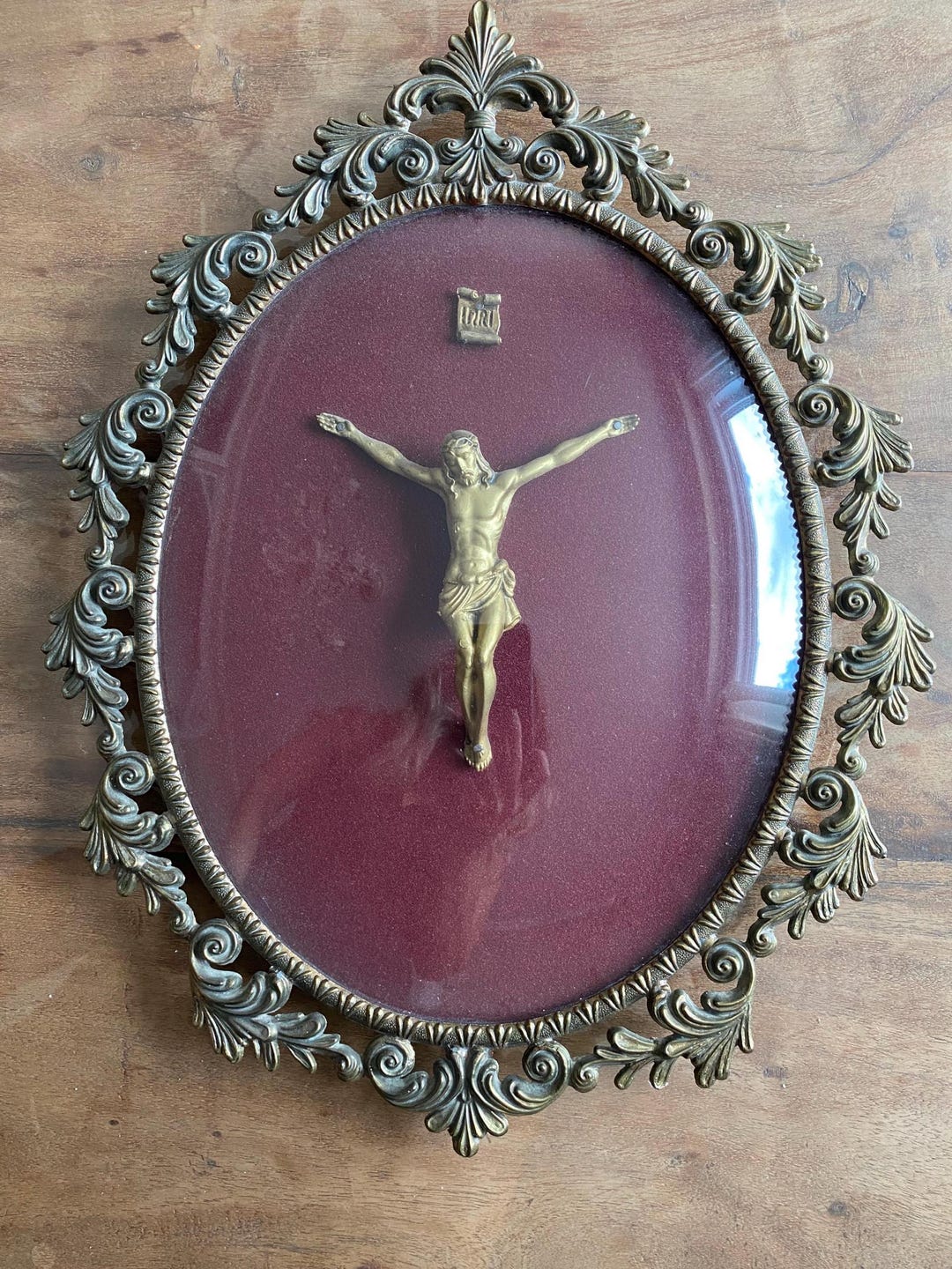 Religious Ornate Domed Glass - Etsy