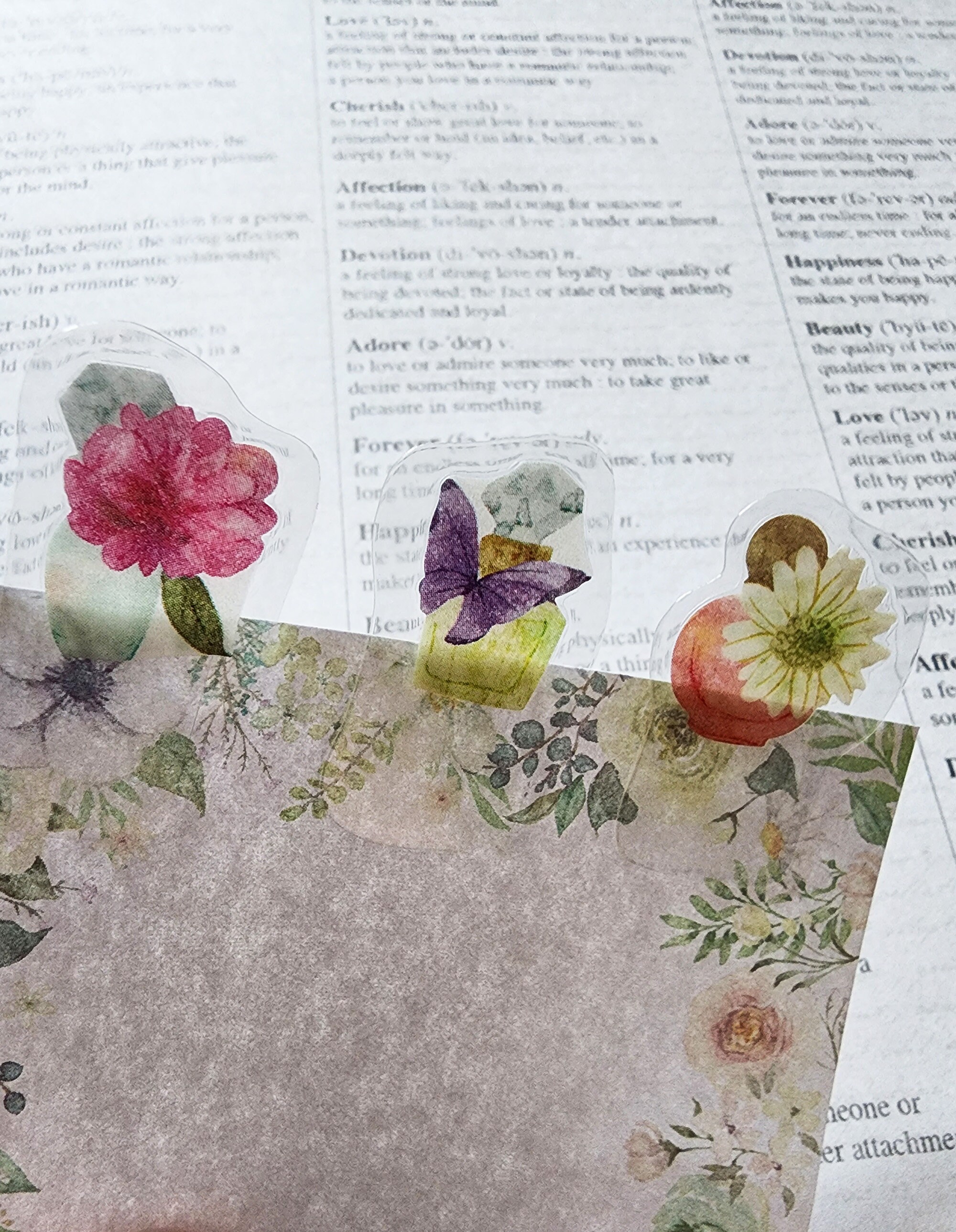 Repositionable Sticky Tabs Bookmarks Perfume Bottle Design for Planner ...