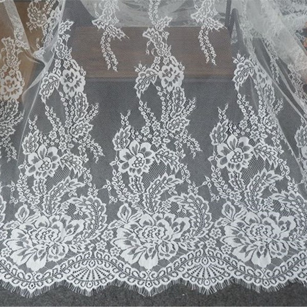 French Lace Fabric - Etsy