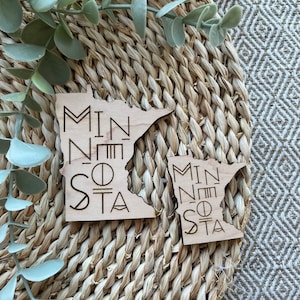 Minnesota Wooden Magnets - Custom Order or Select a Pre-made Design - Etsy