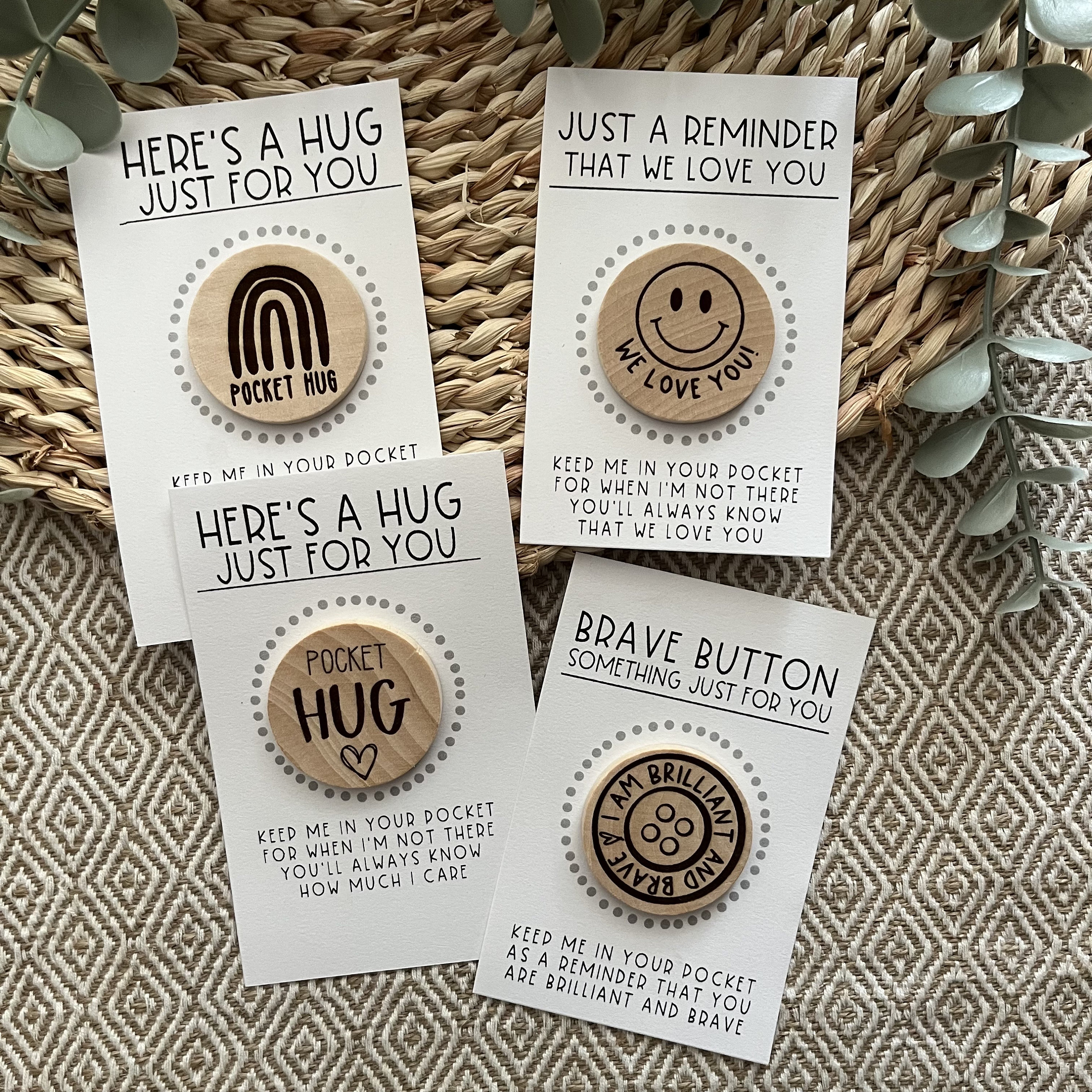 Pocket Hug Token: Personalized Wooden Love Token - Etsy
