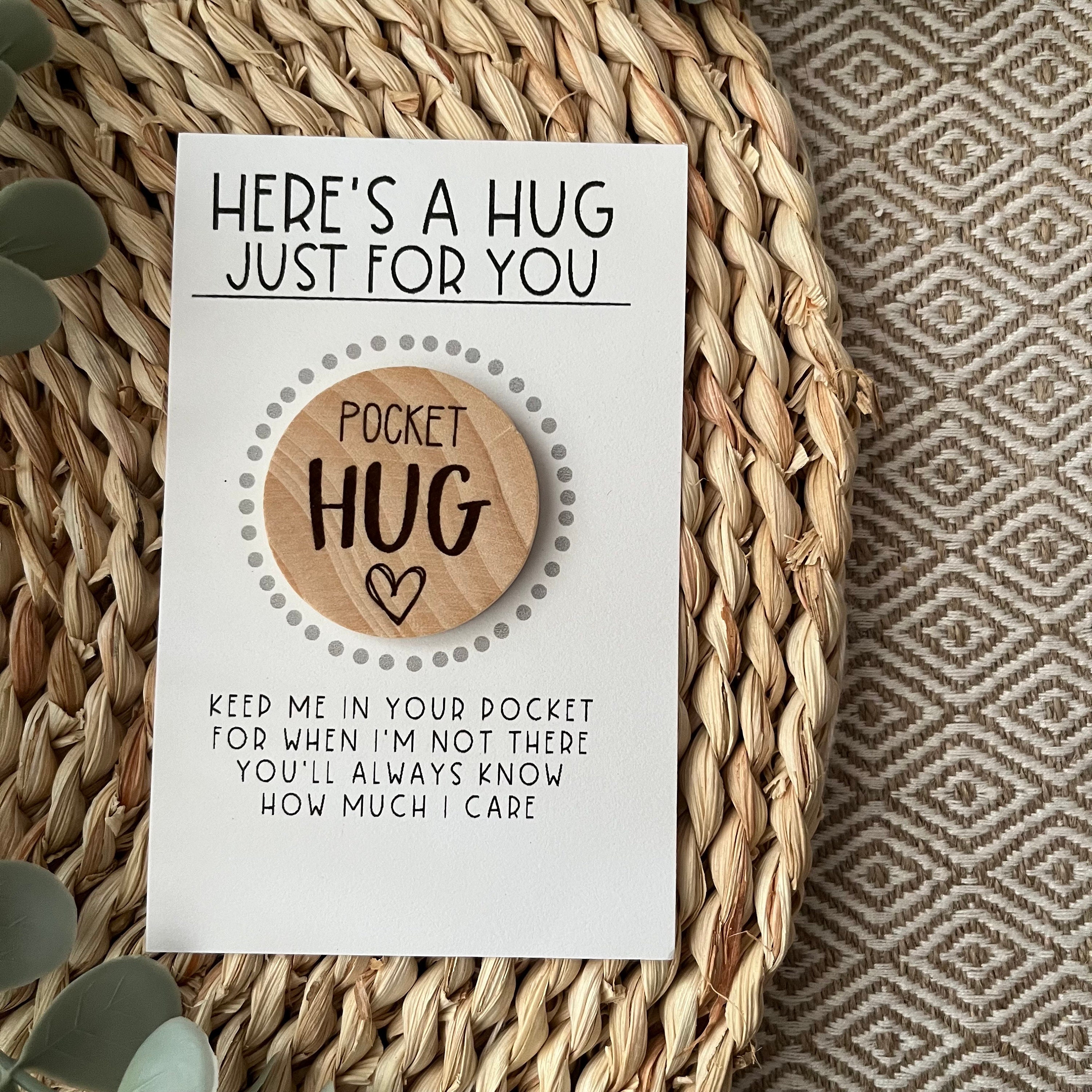 Pocket Hug Token: Personalized Wooden Love Token - Etsy