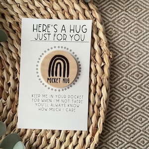 Pocket Hug Token: Personalized Wooden Love Token - Etsy