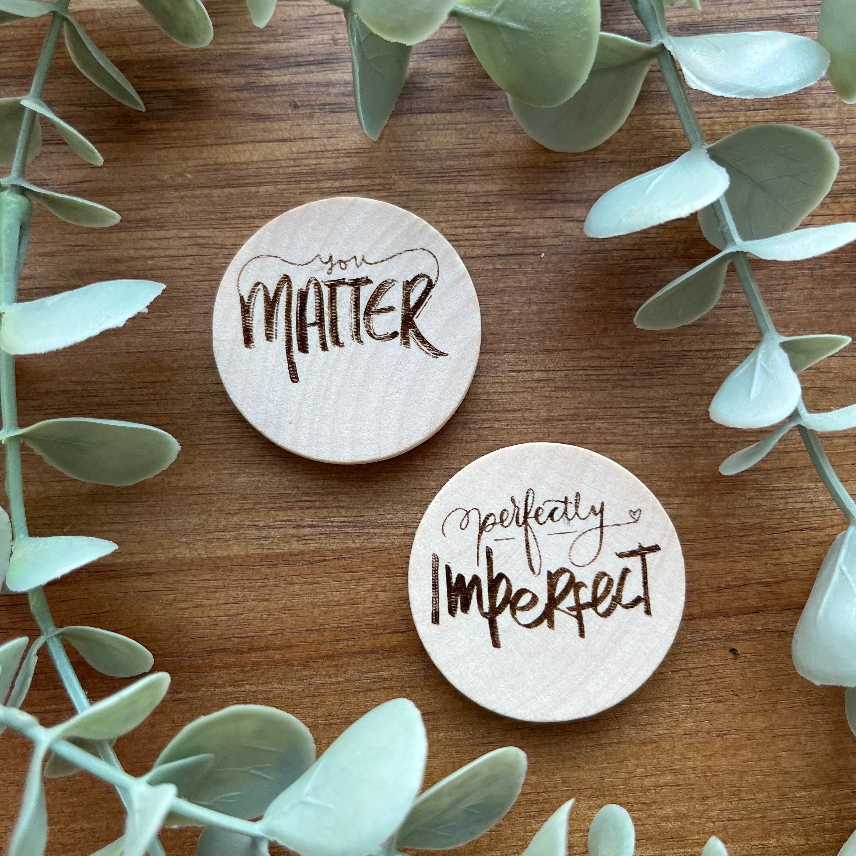 Circle Wooden Magnets - Custom Order or Select a Pre-made Design - Etsy