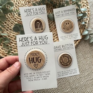 Pocket Hug Token: Personalized Wooden Love Token - Etsy